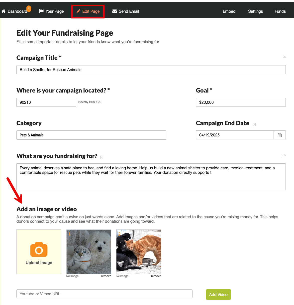 How Do I Add Photos or Videos to My Campaign Page? – SignUpGenius