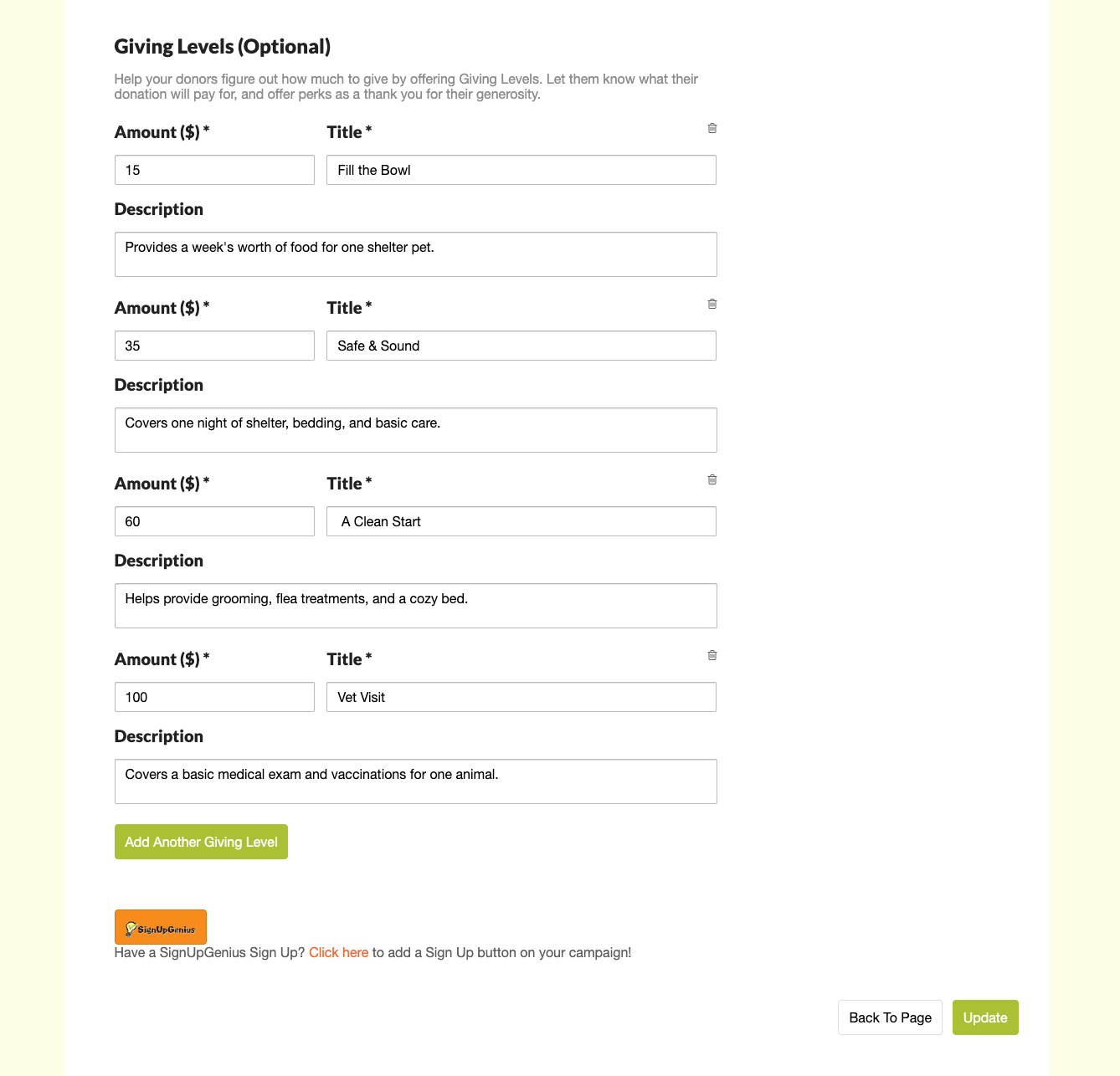 Start Here: Your Quick Guide to SignUpGenius Donations – SignUpGenius